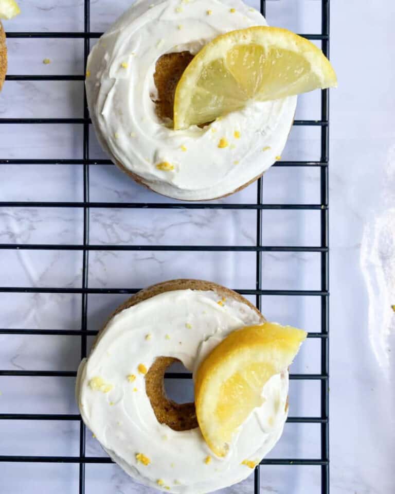 The best low calorie lemon cheesecake donuts - Weight Loss With Veera