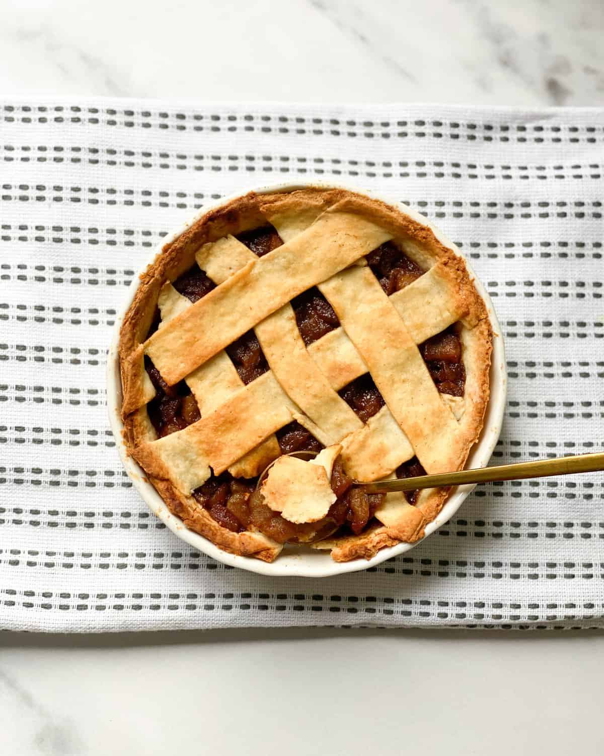 The best low calorie apple pie for one - Weight Loss With Veera